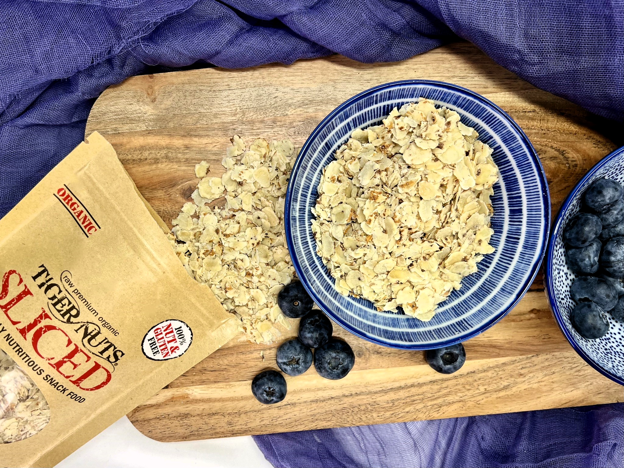 Tiger Nuts USA | Sliced Premium Tiger Nuts | 12 Oz Bags
